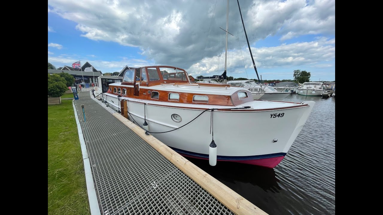 1957 Broom Captain for sale at Norfolk Yacht Agency - YouTube