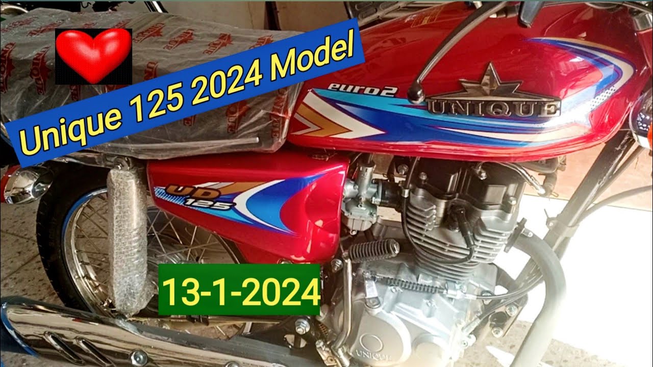 Unique 125 2024 Model Read Colour Price Latest Update In Karachi ...