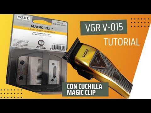 VGR V-015 cuchilla Magic Clip Wahl tutorial cómo cambiar - YouTube