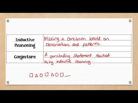 09 27 21 Day 1 Inductive Reasoning, Conjectures, and Counterexamples - YouTube