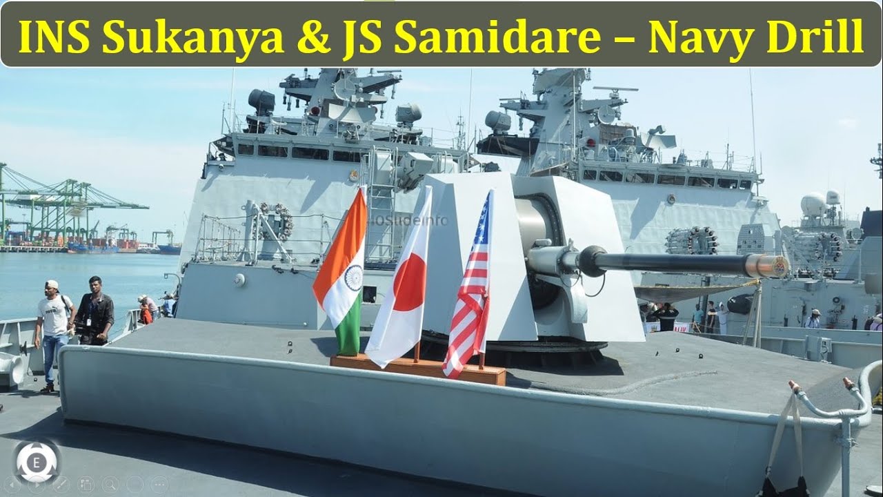 INS Sukanya & JS Samidare | Japan & Indian Navy Military Exercise - YouTube