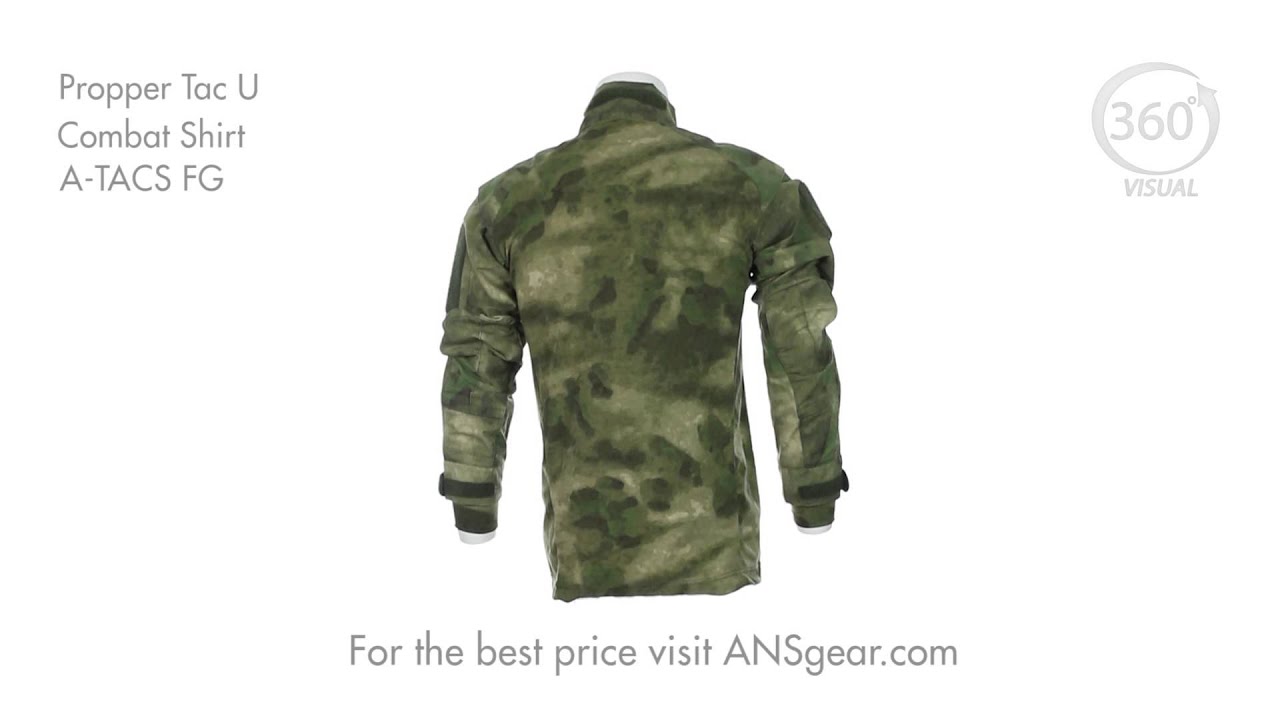 Propper Tac U Combat Shirt - A TACS FG - Visual 360 - YouTube