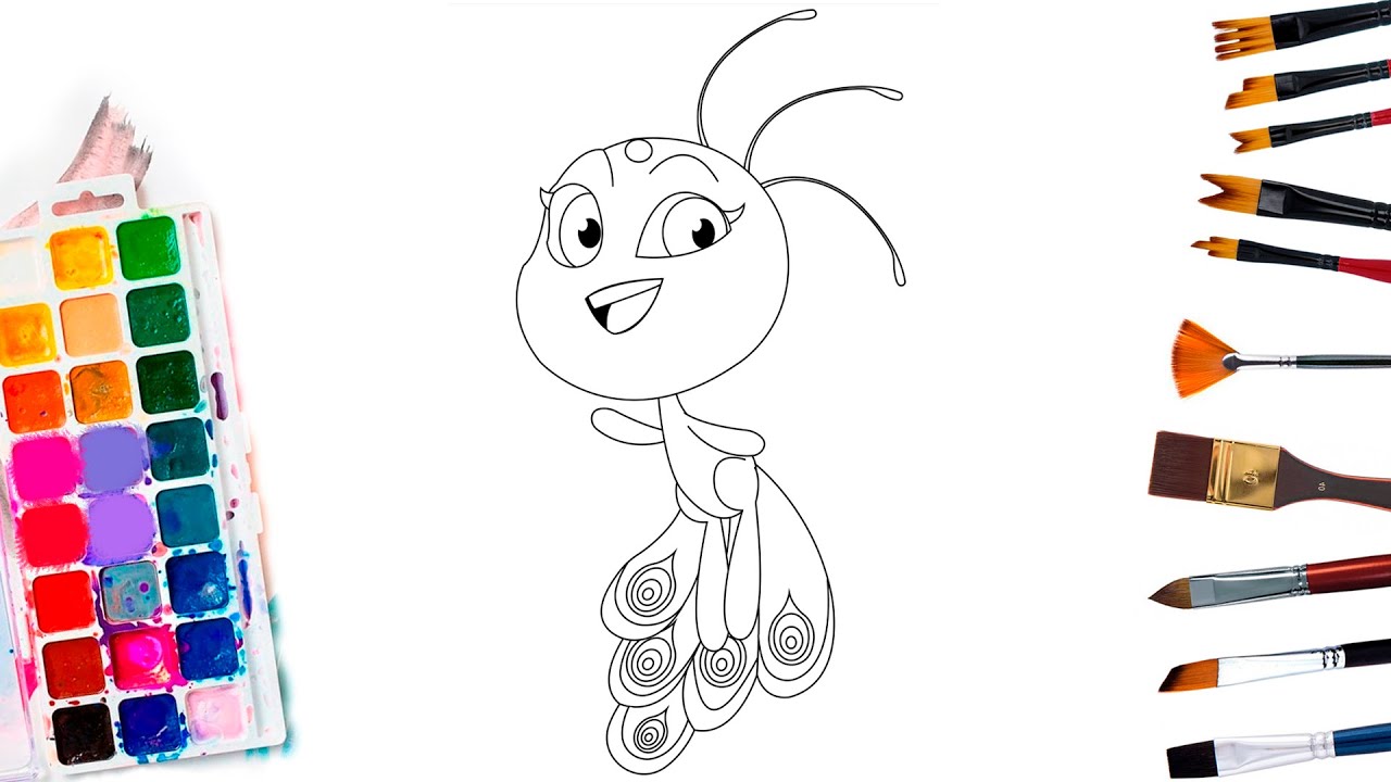 Cute Kwami Coloring And Drawing | Miraculous Ladybug Coloring Page ...