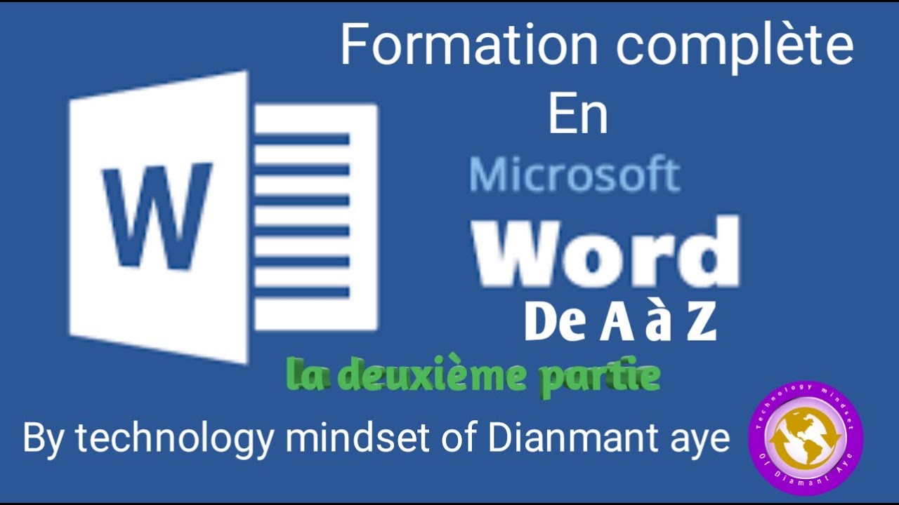 la deuxième partie de la formation en Microsoft office Word, une ...