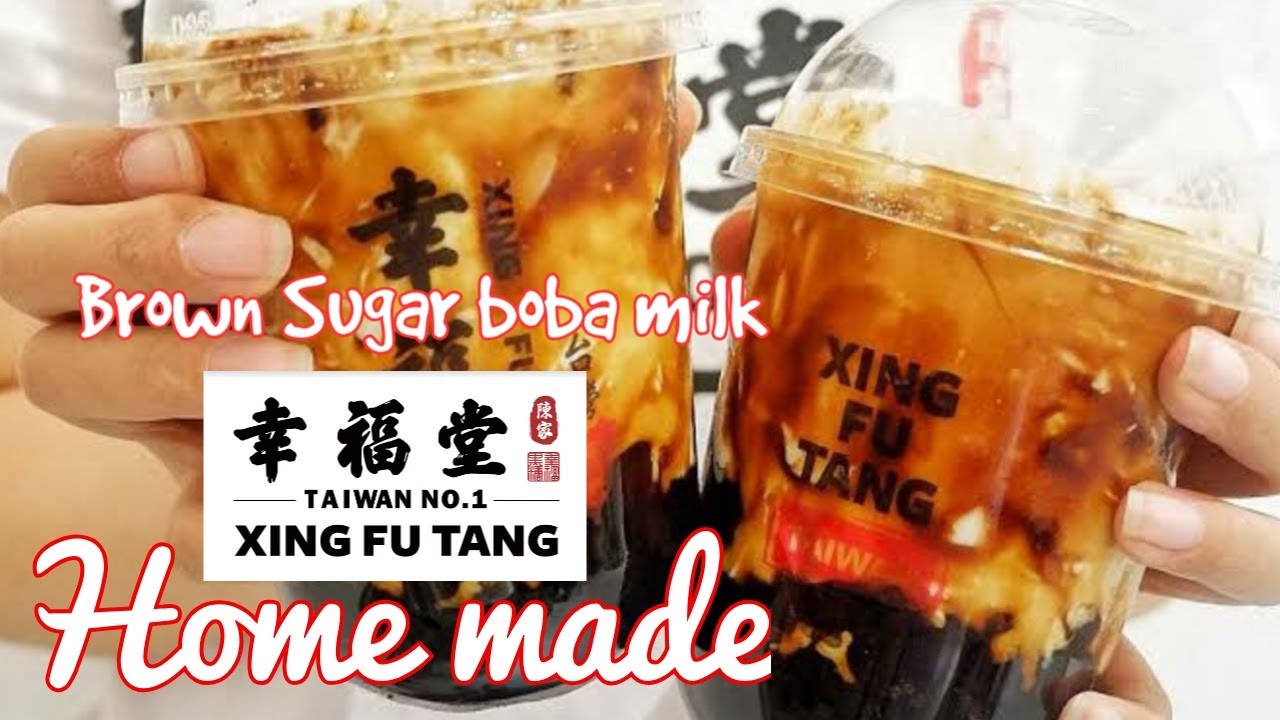 Minuman segar Brown Sugar boba milk ala xing fu tang | delisawcook ...