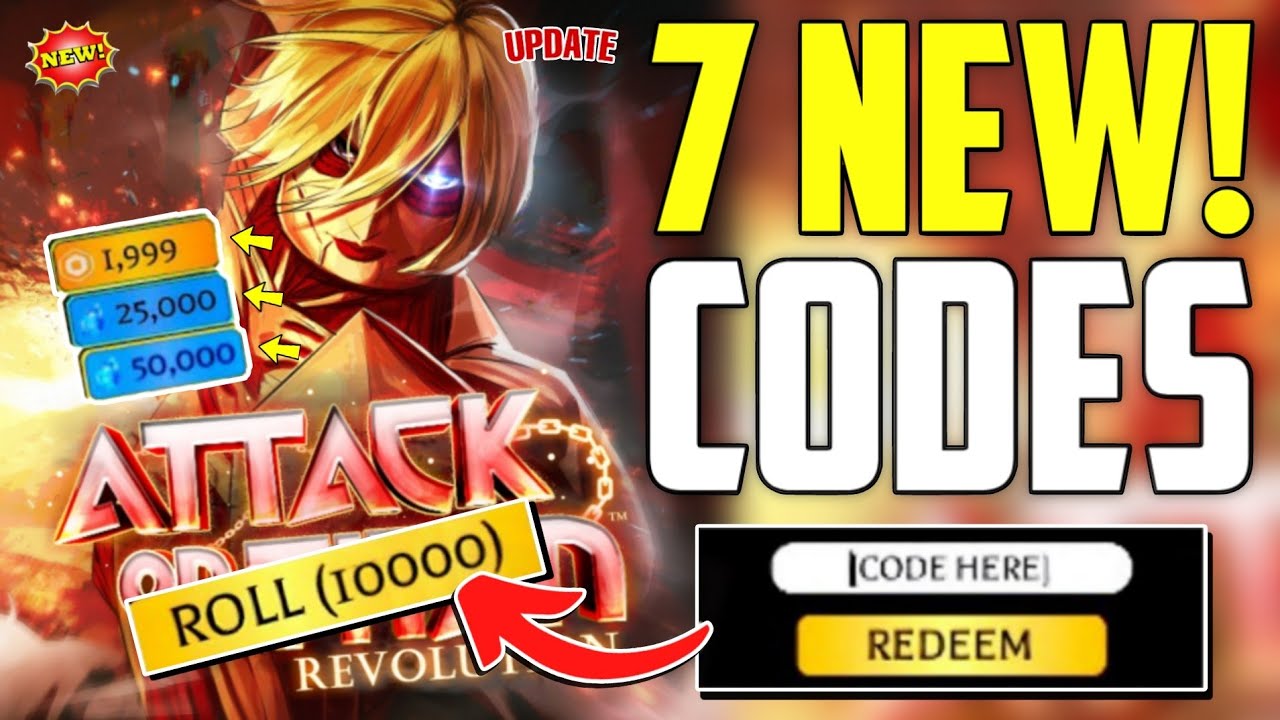 *ACTIVE CODE'S* ATTACK ON TITAN REVOLUTION ROBLOX CODES 2025 - ATTACK ON TITAN REVOLUTION CODES ...