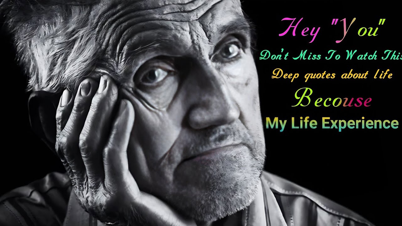 M.I.Q🤔Deep Quotes About life 😗Old Man Life Experience😗Deep Lines On ...