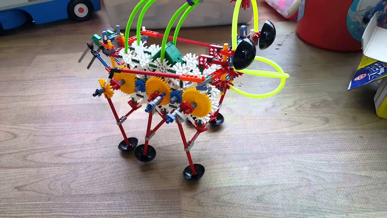 knex 6 leg walker - YouTube