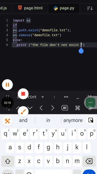 Python Delete File Check if File exist#shorts #python #delete #file# ...