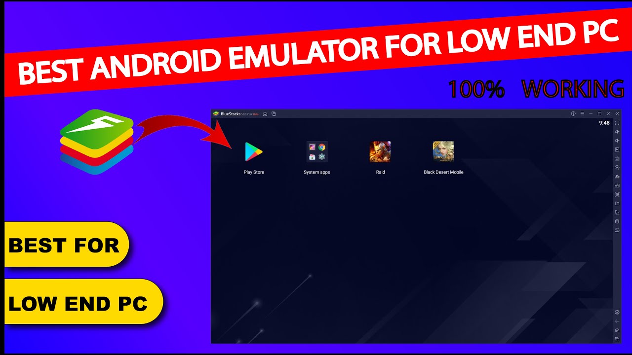 BlueStacks 5 best emulator for 4gb ram low-end pc | EMULATORZ X - YouTube