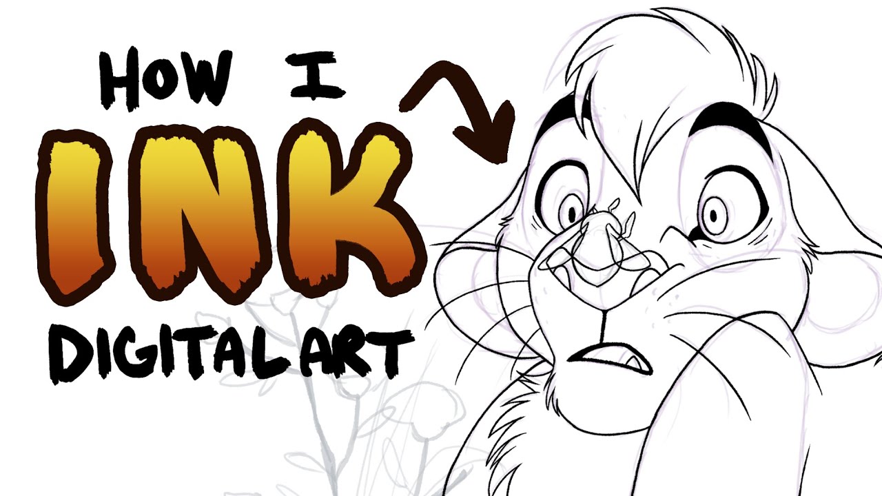 How I Ink Digital Art - YouTube