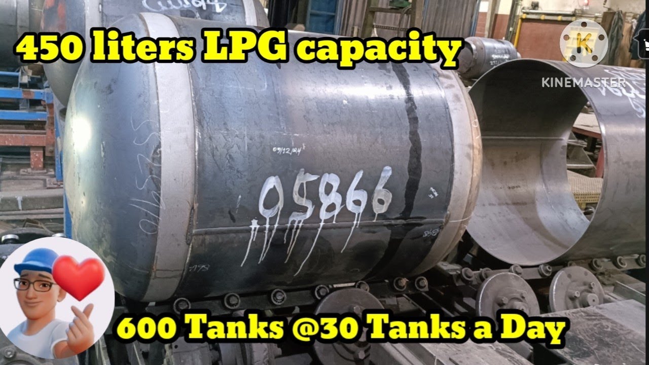 Cooking Gas Tank Making - 5,866 done yesterday +30 tanks today to be ...