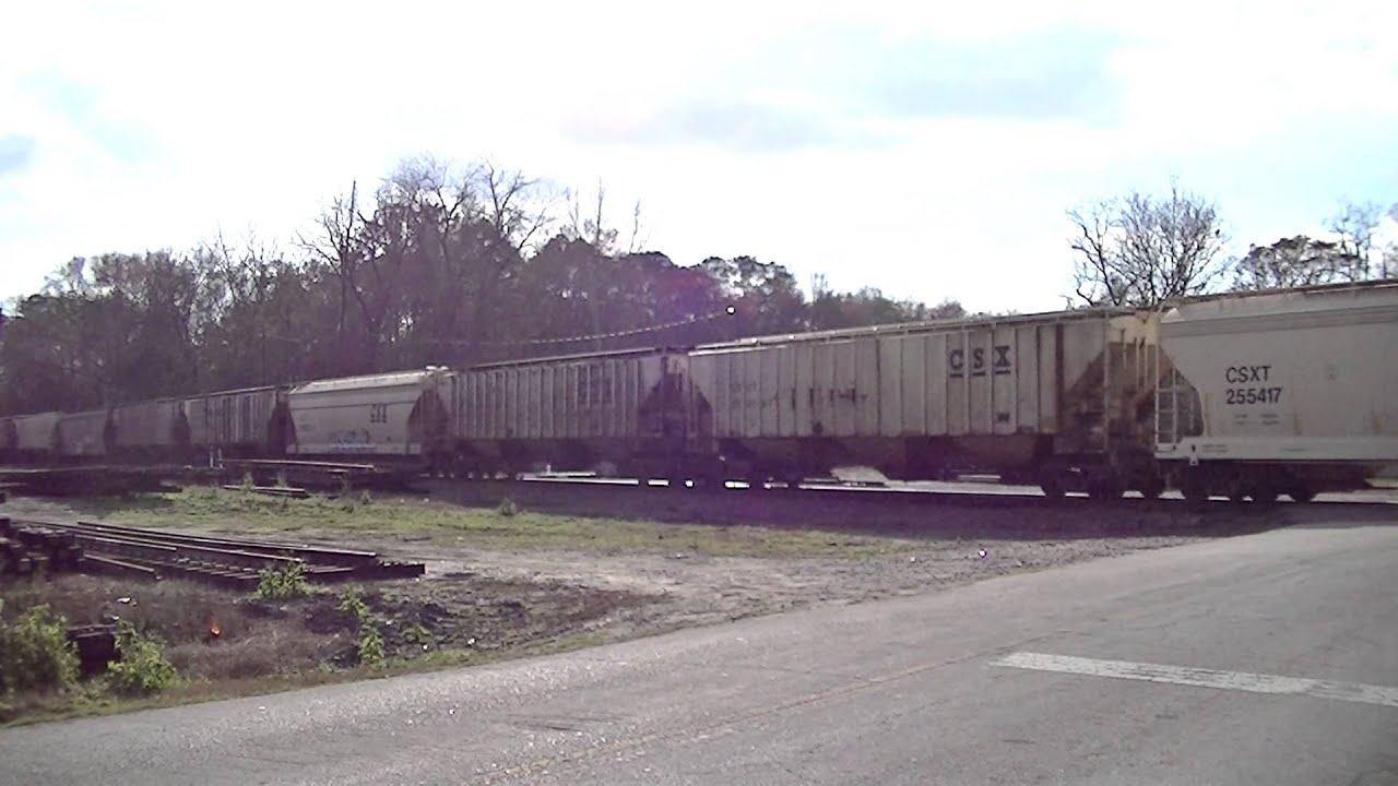 00024.mts CSX Q 613, CSXT 5262 9279 FT LONG ,Jan 14, 2013 Baldwin, Fl ...