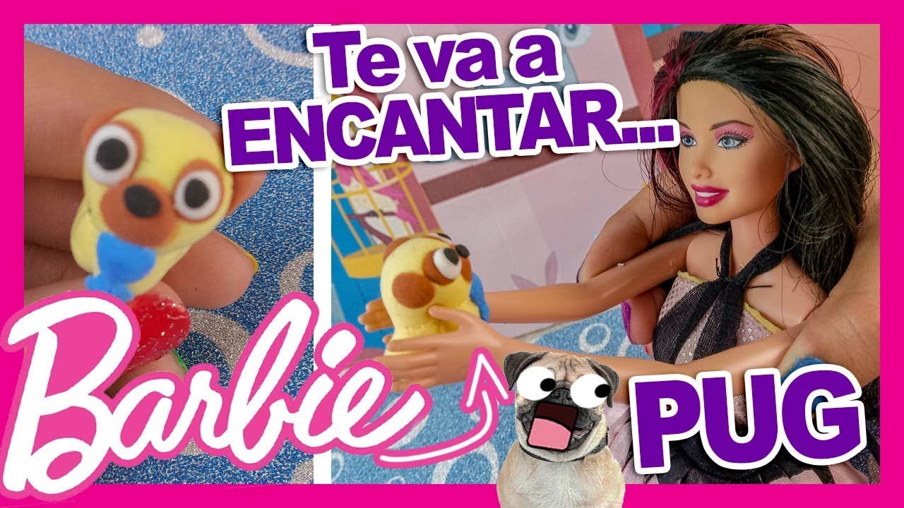 CÓMO hacer PERRO para Barbie (pug) - YouTube