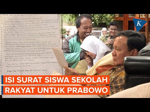Ketika Presiden Prabowo Membaca Surat dari Siswa Sekolah Rakyat...