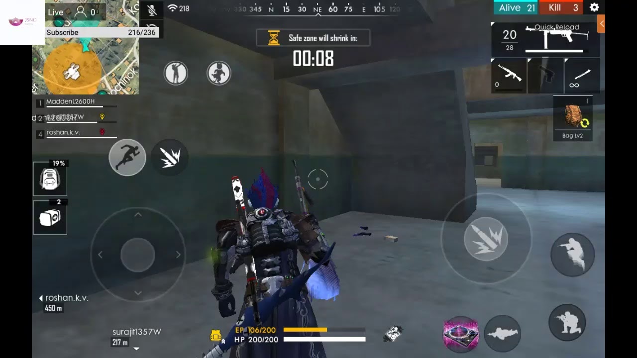 Free Fire JSND Gaming - YouTube