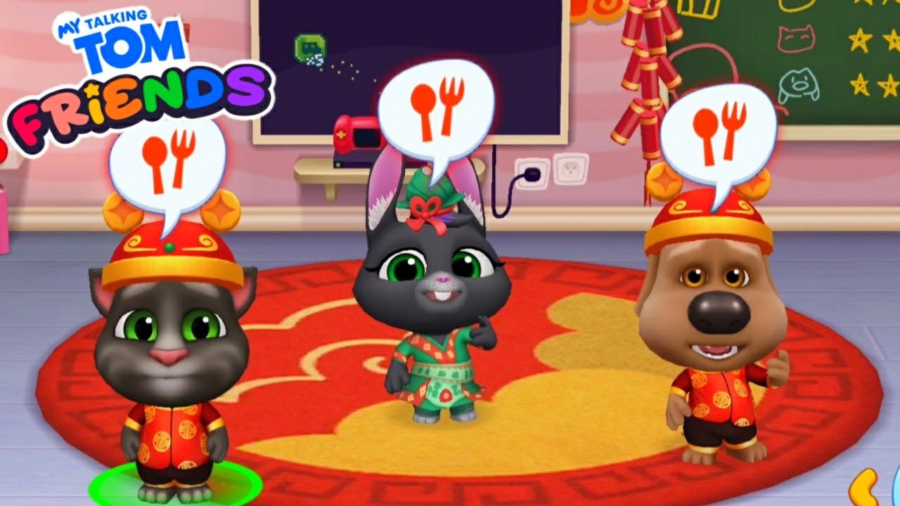 My Talking Tom Friends Chinese New Year Update Gameplay Walkthrough ...