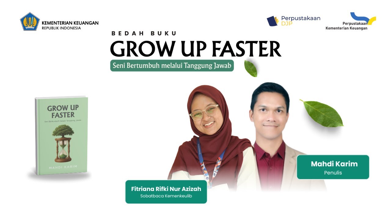 Rekaman Bedah Buku Grow Up Faster karya Mahdi Karim - YouTube