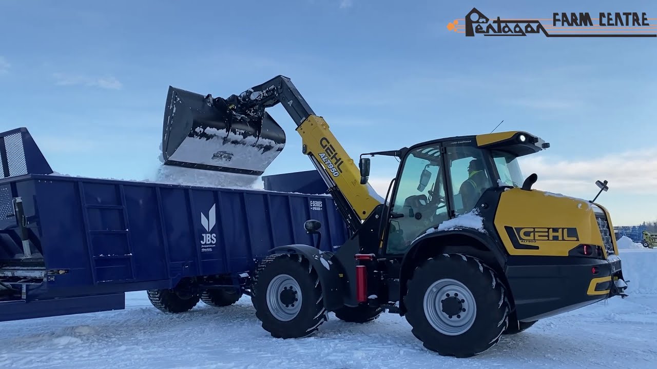 Snow Removal With Gehl ALT950 - YouTube
