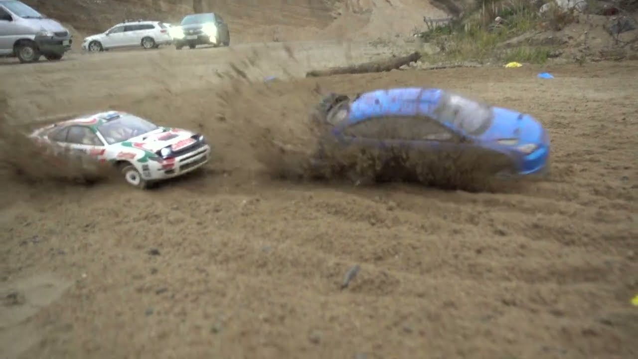 Tamiya RC Rally car racing - TT-01 Toyota Yaris - Subaru Impreza ...