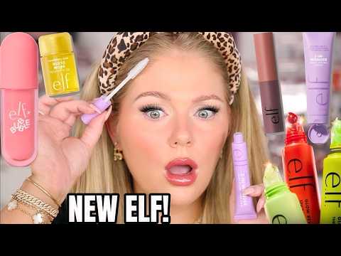 I Tried ALL *NEW* e.l.f. makeup & HAIR 🤩 New e.l.f. hair (nothing over $10) & brand new makeup!