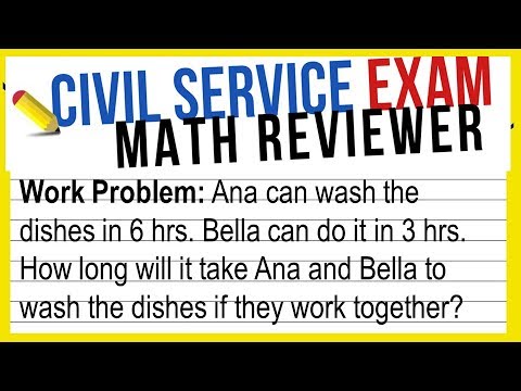 MATH Work Problems Part 1 | UPCAT | Civil Service Exam | LET Reviewer ...