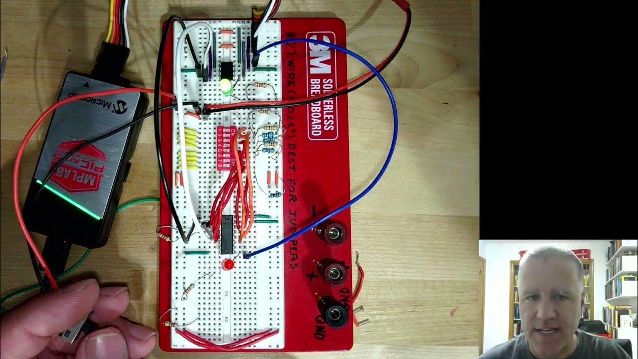 Pic10f200 Lab 6 Utilizing The 74hc165 Shift Register For Led Blink Control Youtube