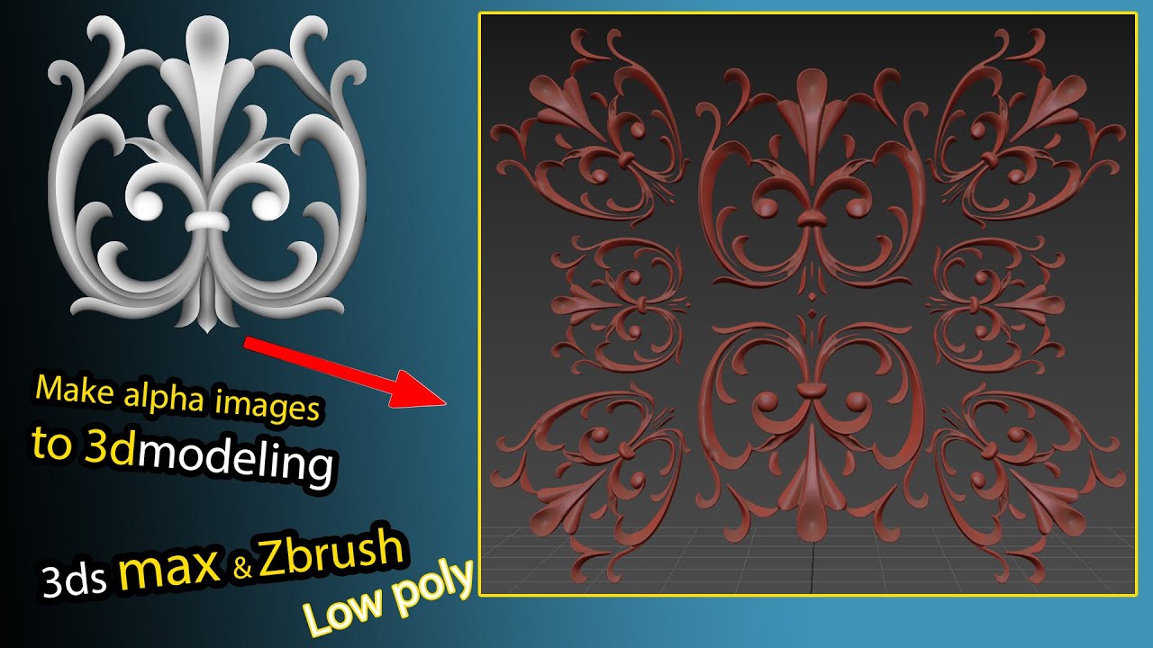 make 3d model with alpha images - YouTube