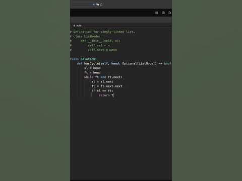 Leetcode #141: Linked List Cycle #coding #python #programming #code # ...