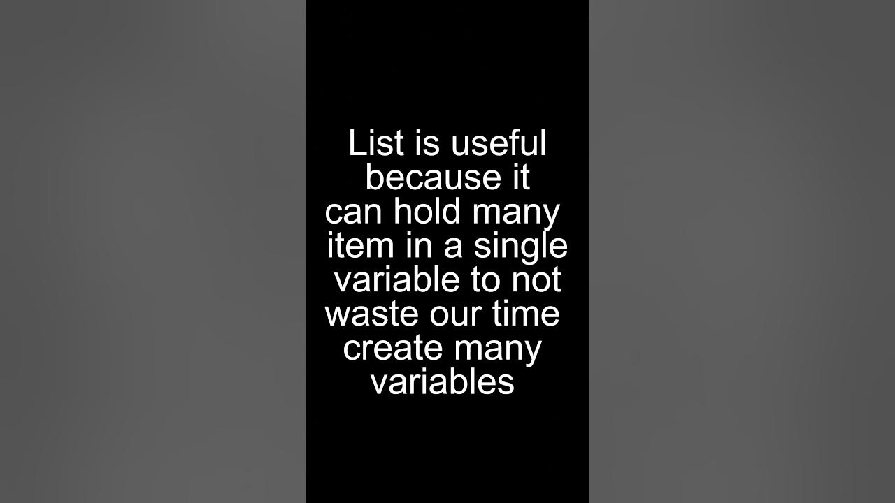 Python Programming Ep004 “lists” Youtube