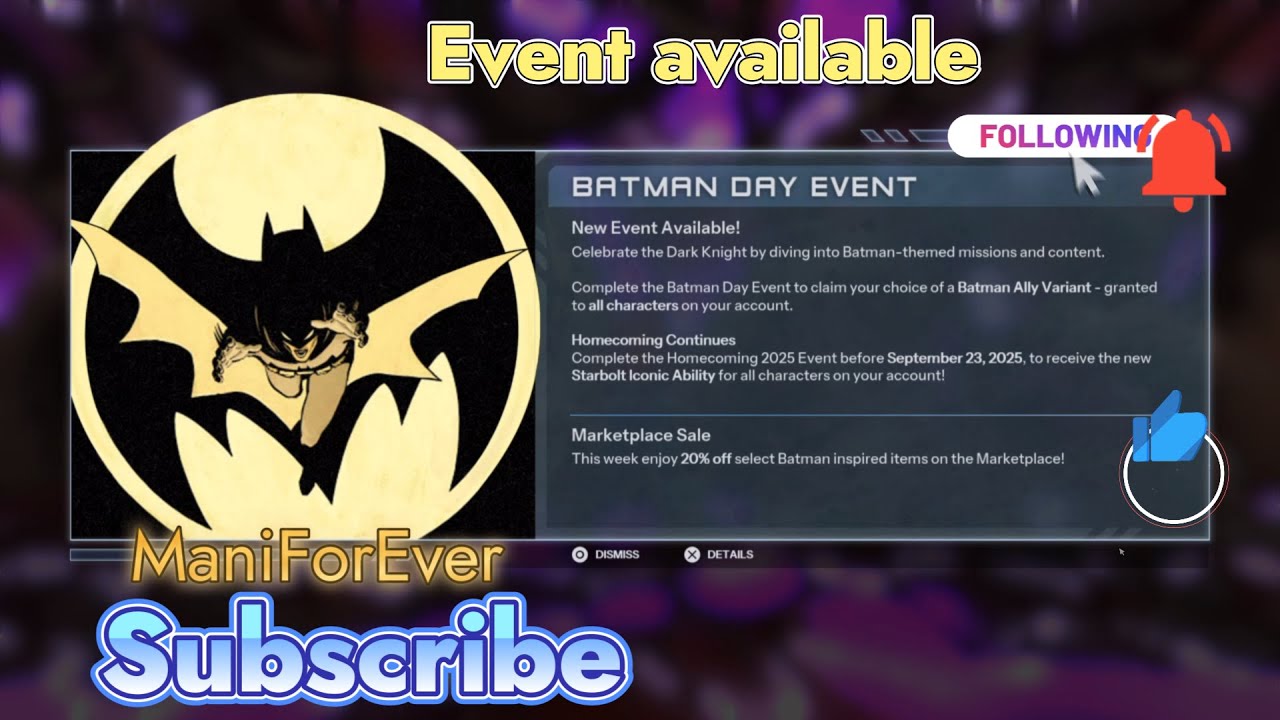BATMAN DAY EVENT AVAILABLE - DC UNIVERSE ONLINE - YouTube