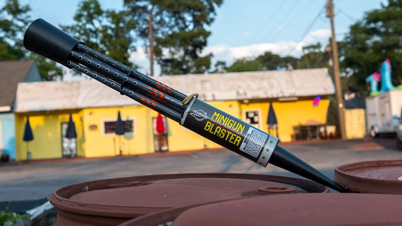 Minigun Blaster – Casey's Fireworks - YouTube