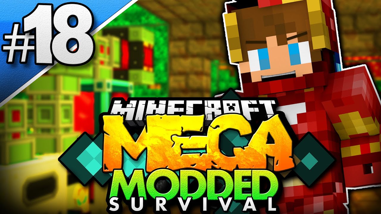 Minecraft MEGA Modded Survival #18 | BUILDING AN IRON MAN SUIT ...