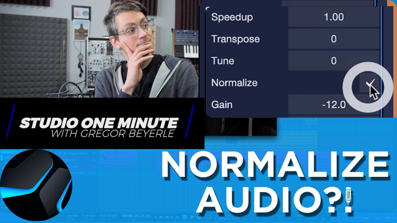 Normalize Audio - Yay or Nay? #StudioOneMinute - YouTube