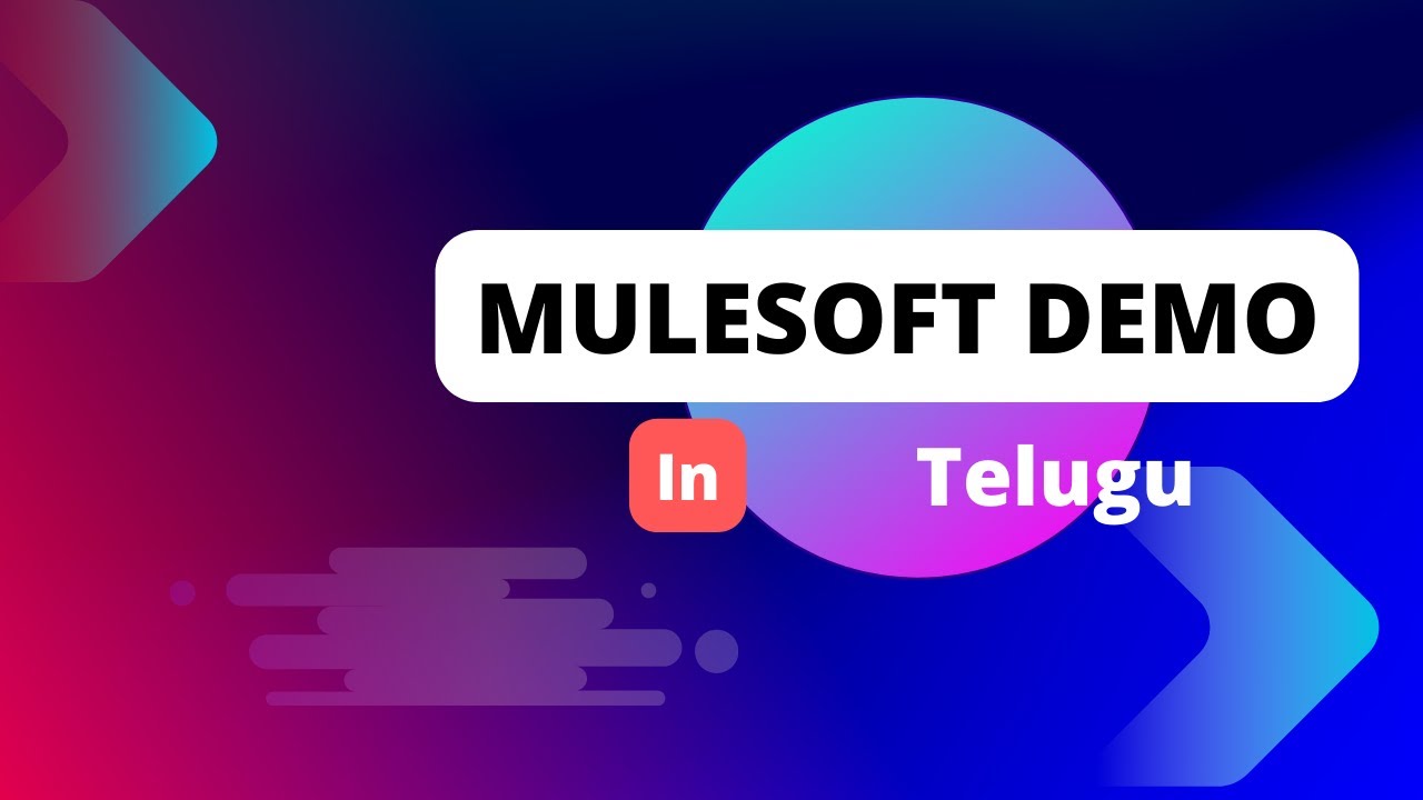 New Batch MuleSoft Demo in Telugu - Part 1 - YouTube