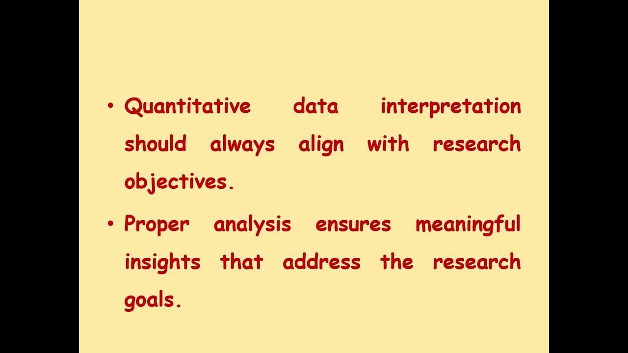 Quantitative Data Interpretation Educational Research - YouTube