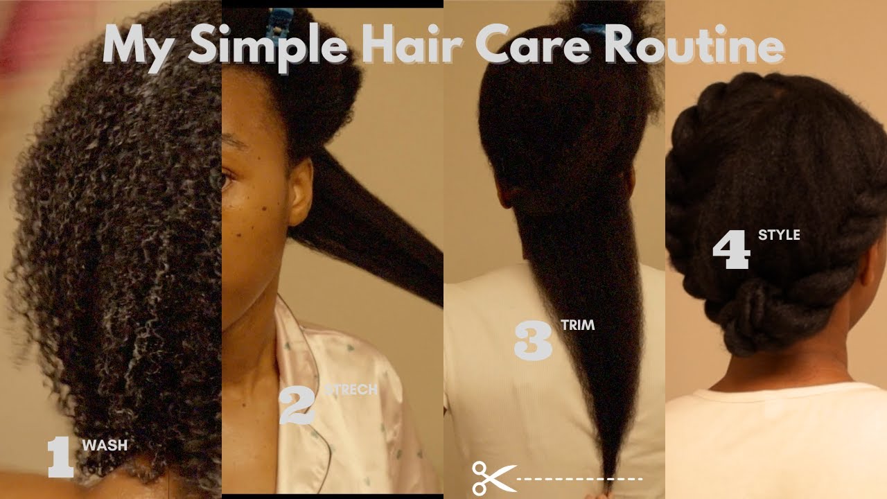 My Natural Hair Care Routine for Health & Length Retention | Simple and ...