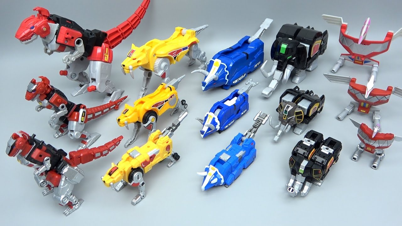 Power Rangers Mighty Morphin Megazord smp, hasbro, Lucky Cat - YouTube