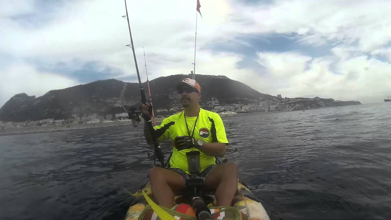gibraltar kayak fishing 4 - YouTube