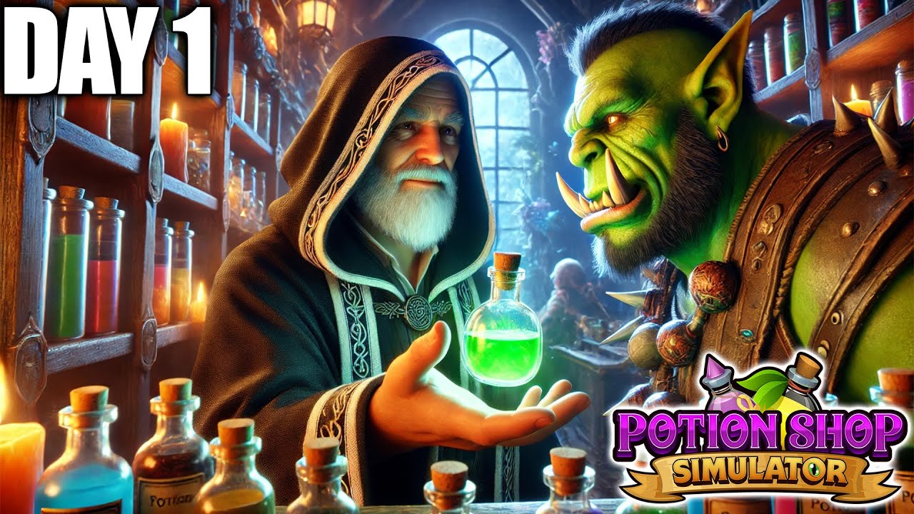 Interesting Potion Crafting Game | Potion Shop Simulator Gameplay | Part 1 - YouTube