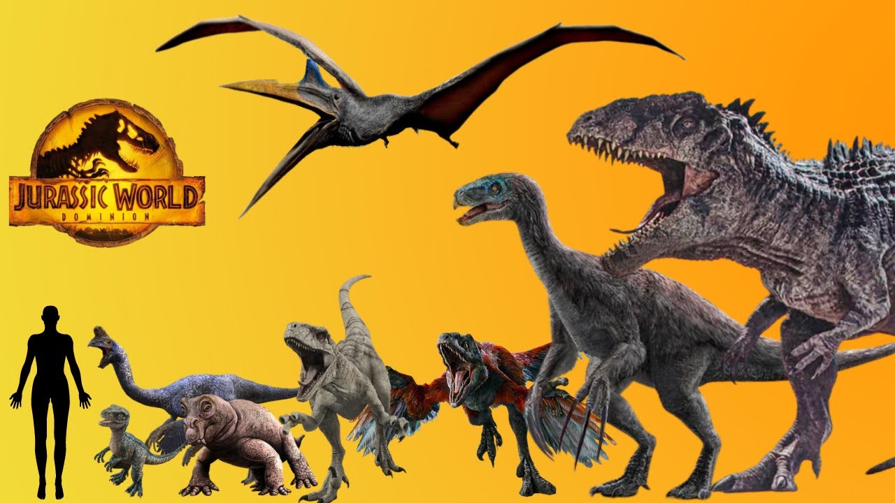 All sizes of new Dinosaurs | Jurassic World Dominion | Paleossauro ...