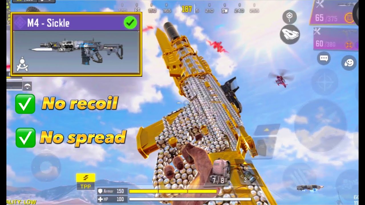 I used the aimbot m4a1🤯 | 2 fingers CODM battle royale gameplay - YouTube