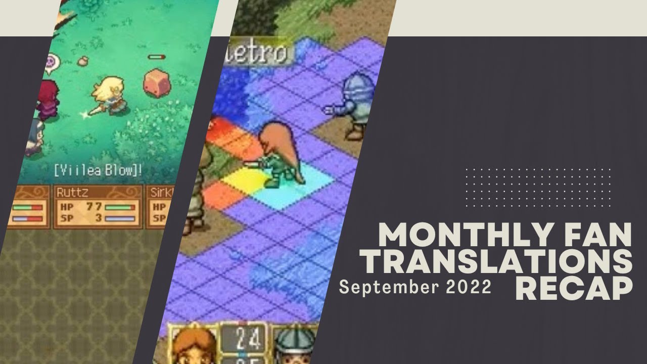 Monthly Game Fan Translations Recap - September 2022 - YouTube