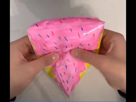 How to make a cake slice paper squishy - YouTube