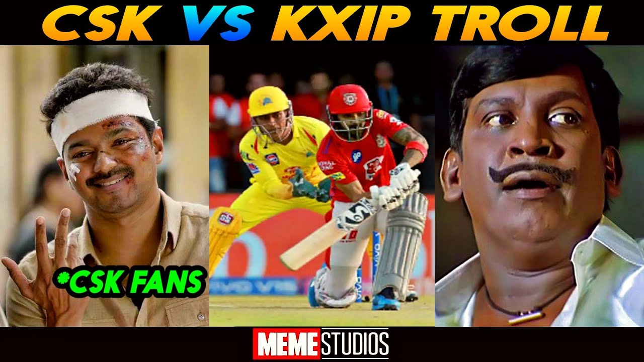 CSK vs KXIP TROLL |1 Nov 2020|Meme Studios| #CSK #KXIP #CSKvsKXIP #IPL ...