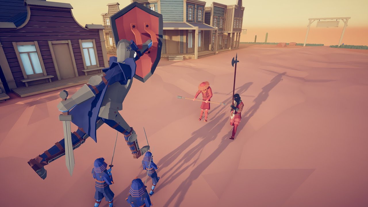 Me and Monk Halberd Vs 2 Samurais and 1 Knight Totally Accurate Battle ...