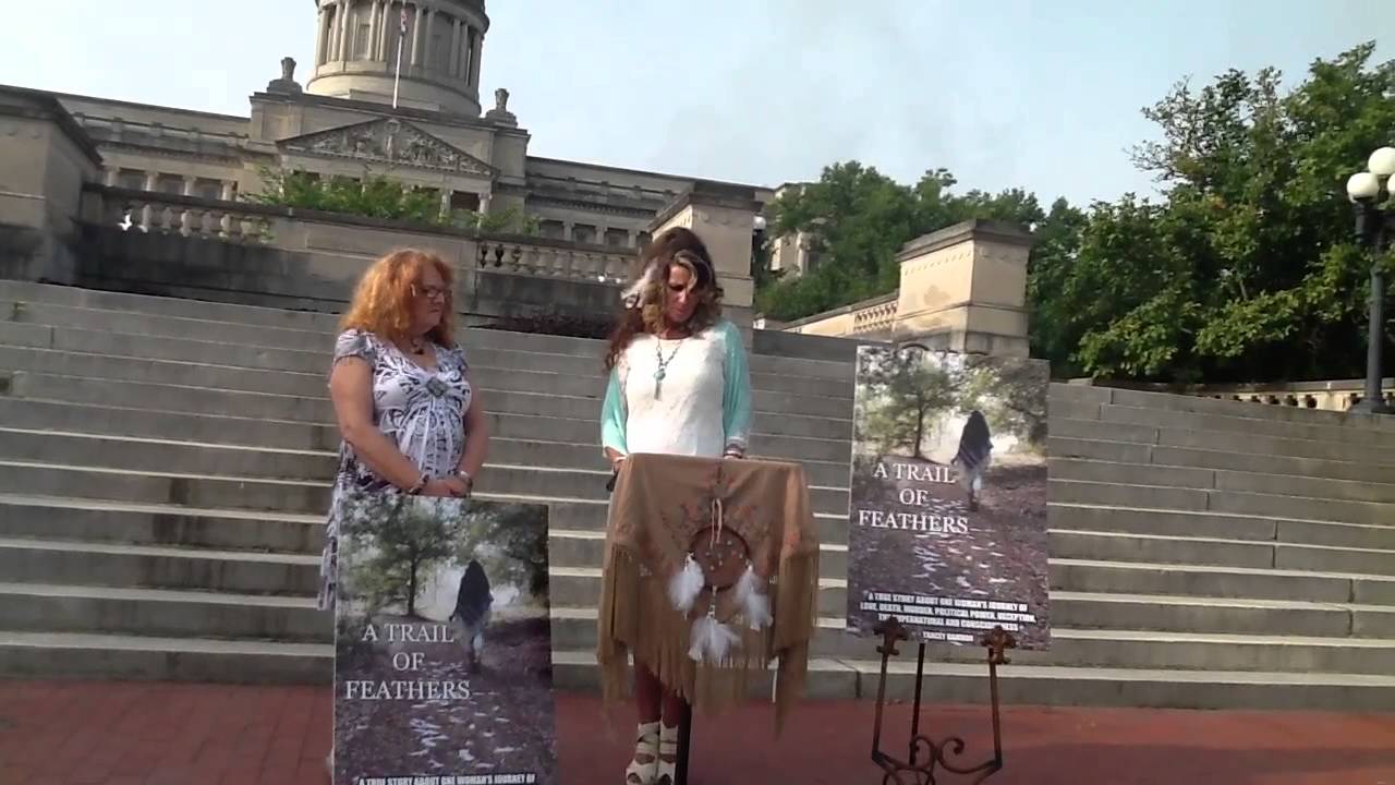 Tracey Damron's Press Conference: 'A Trail of Feathers' - YouTube