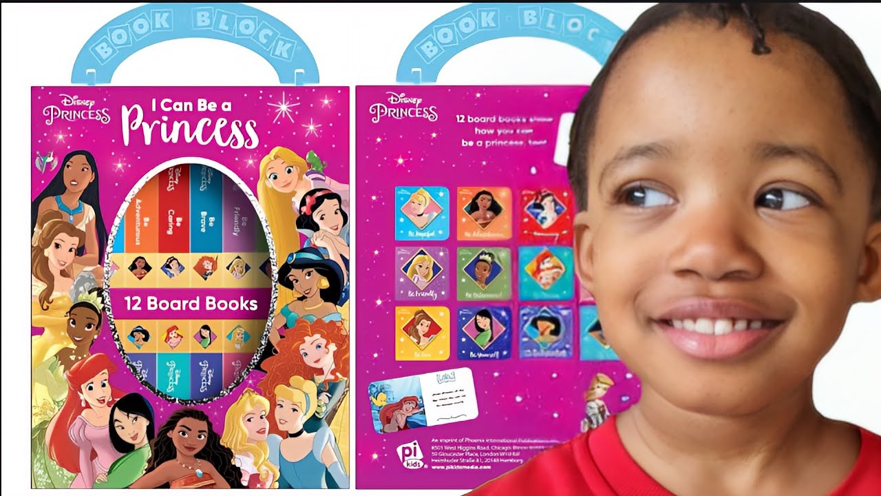DISNEY PRINCESS 12 BOARD BOOKS UNBOXING - YouTube