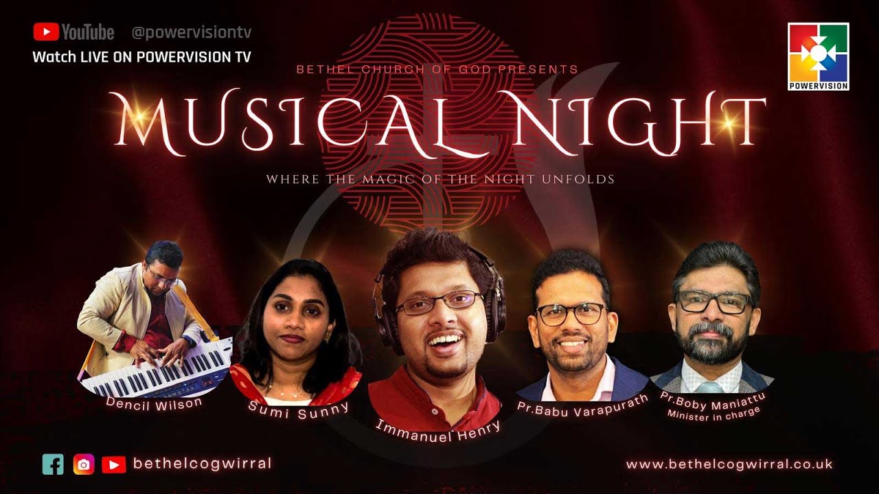 MUSICAL NIGHT | Bethel Church of god presents | Immanuel Henry 🔴 LIVE ...
