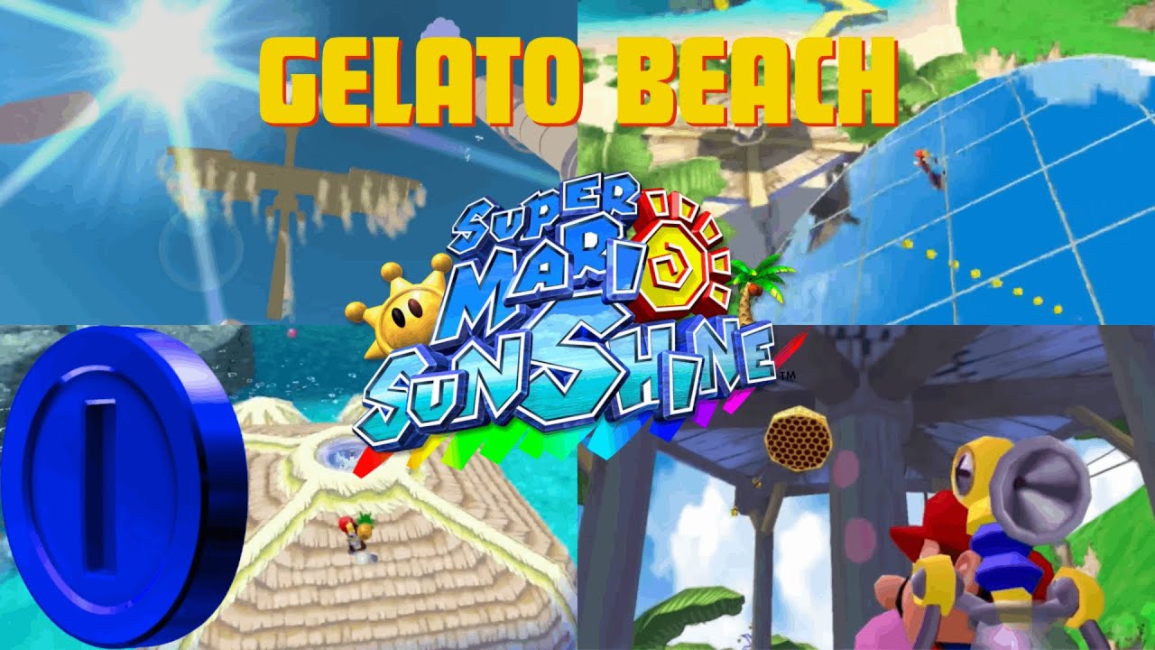 [Super Mario Sunshine] Gelato Beach 21-30 Blue Coins - YouTube